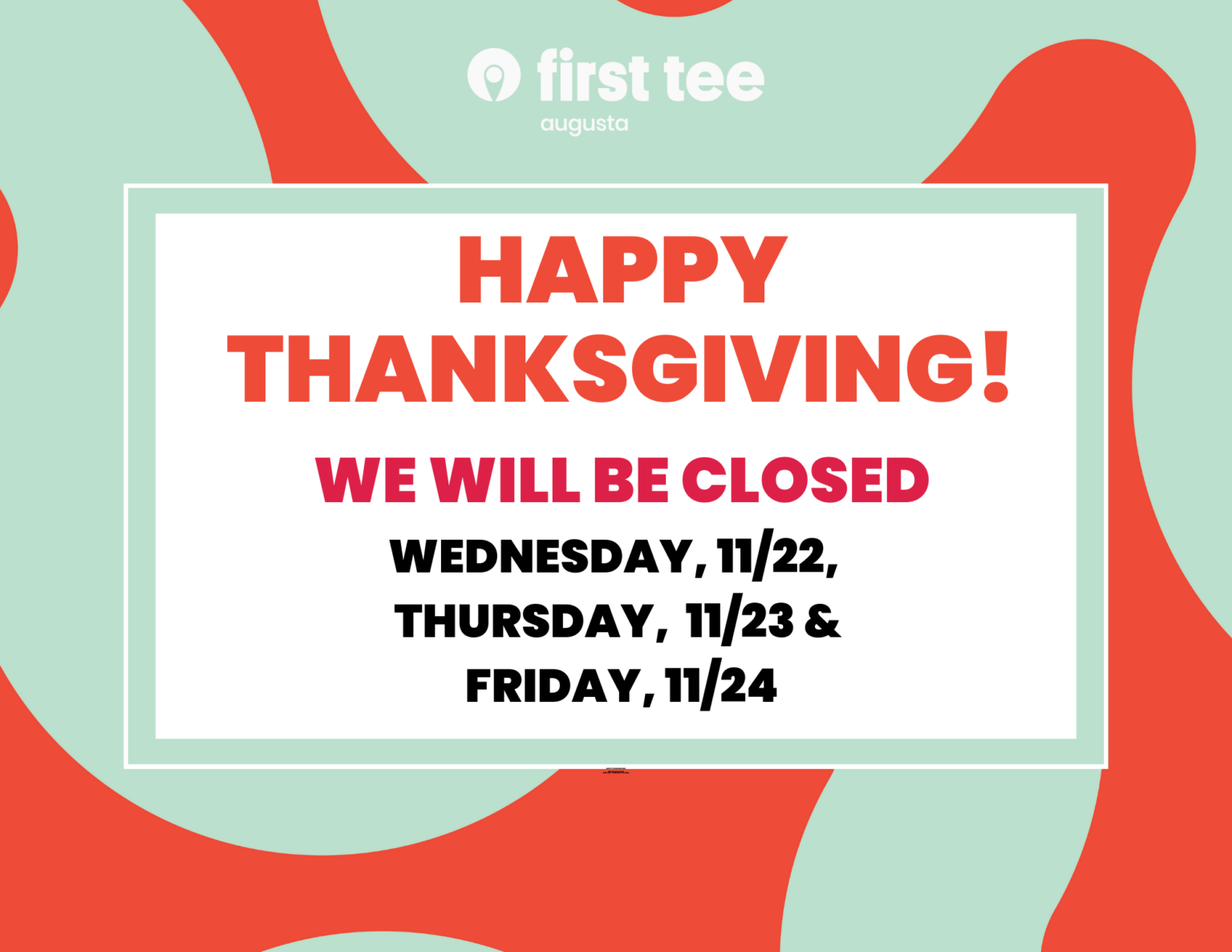 Events from April 4 – March 25 – First Tee – Augusta